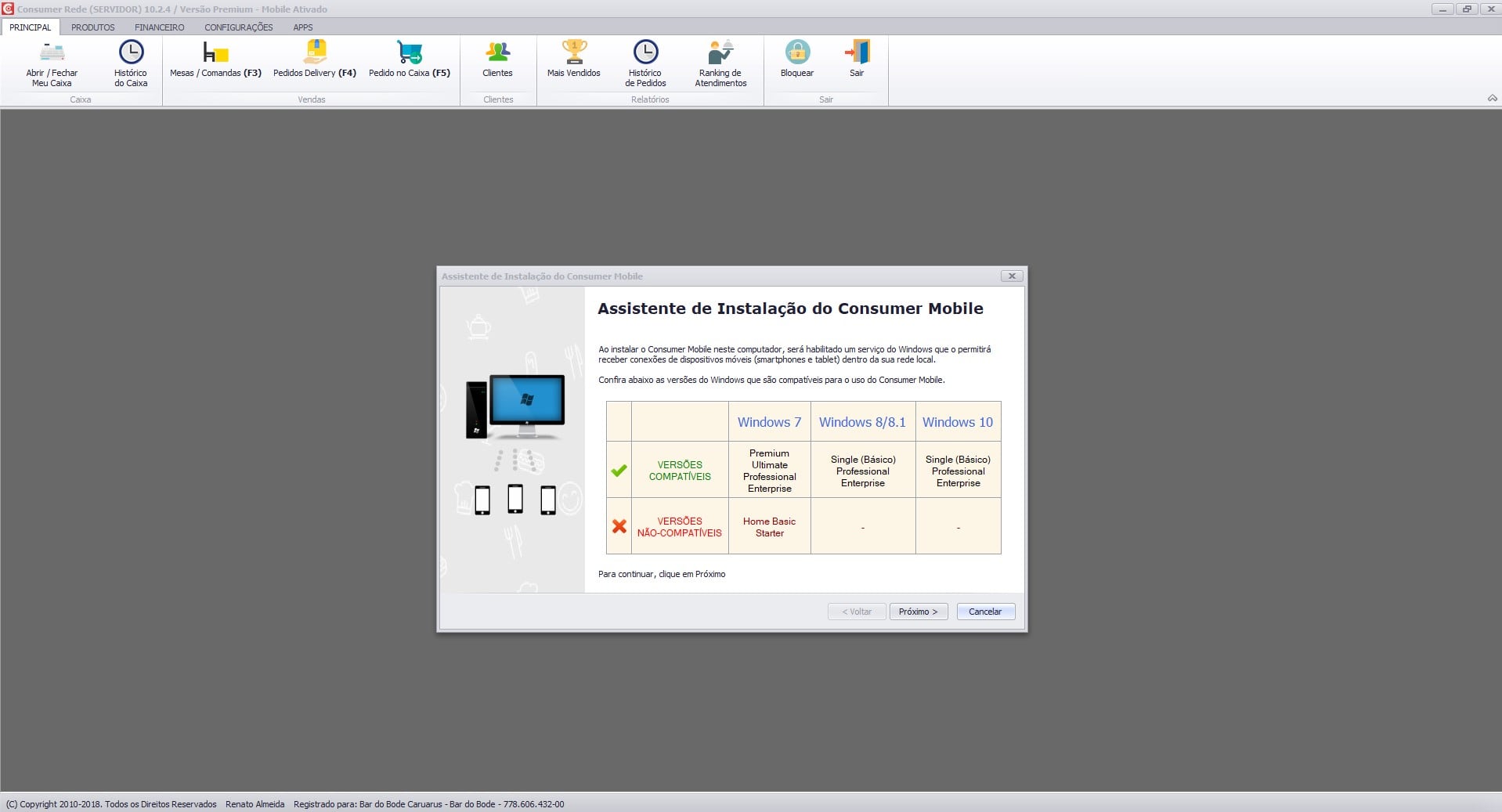 Sistema Comanda Eletrônica para Bares e Restaurantes